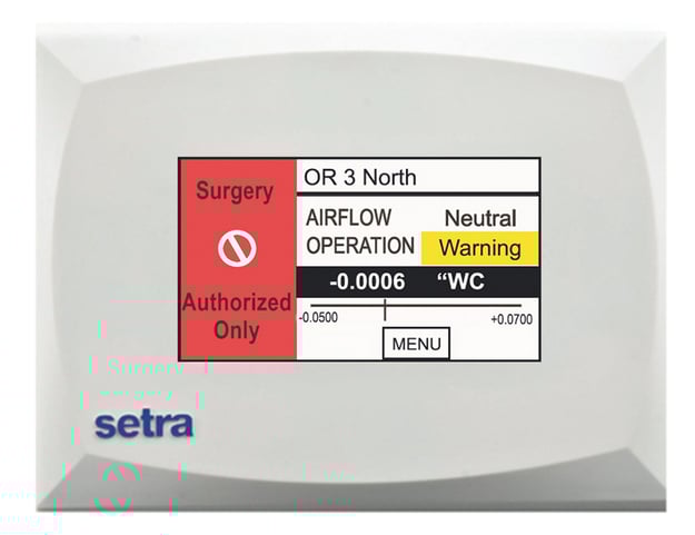 Room Pressure Monitors | Setra Systems
