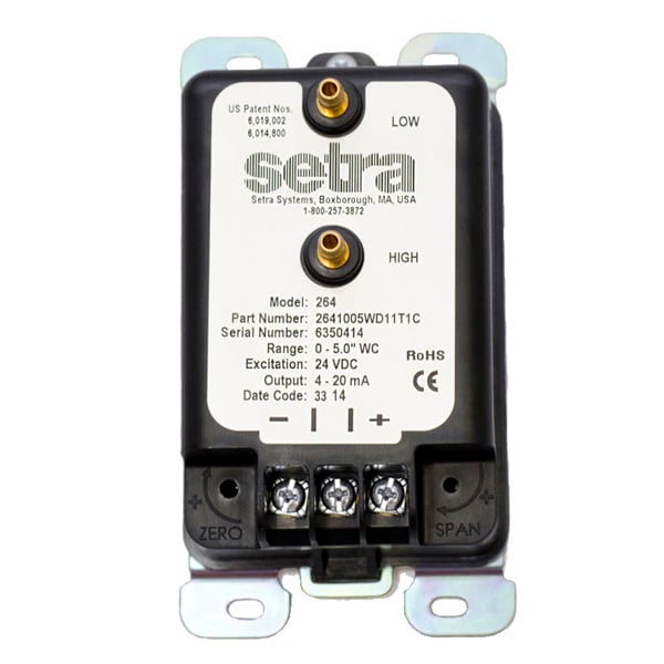 Model ASL - High Accuracy, Low Differential Pressure Transducer | Setra ...