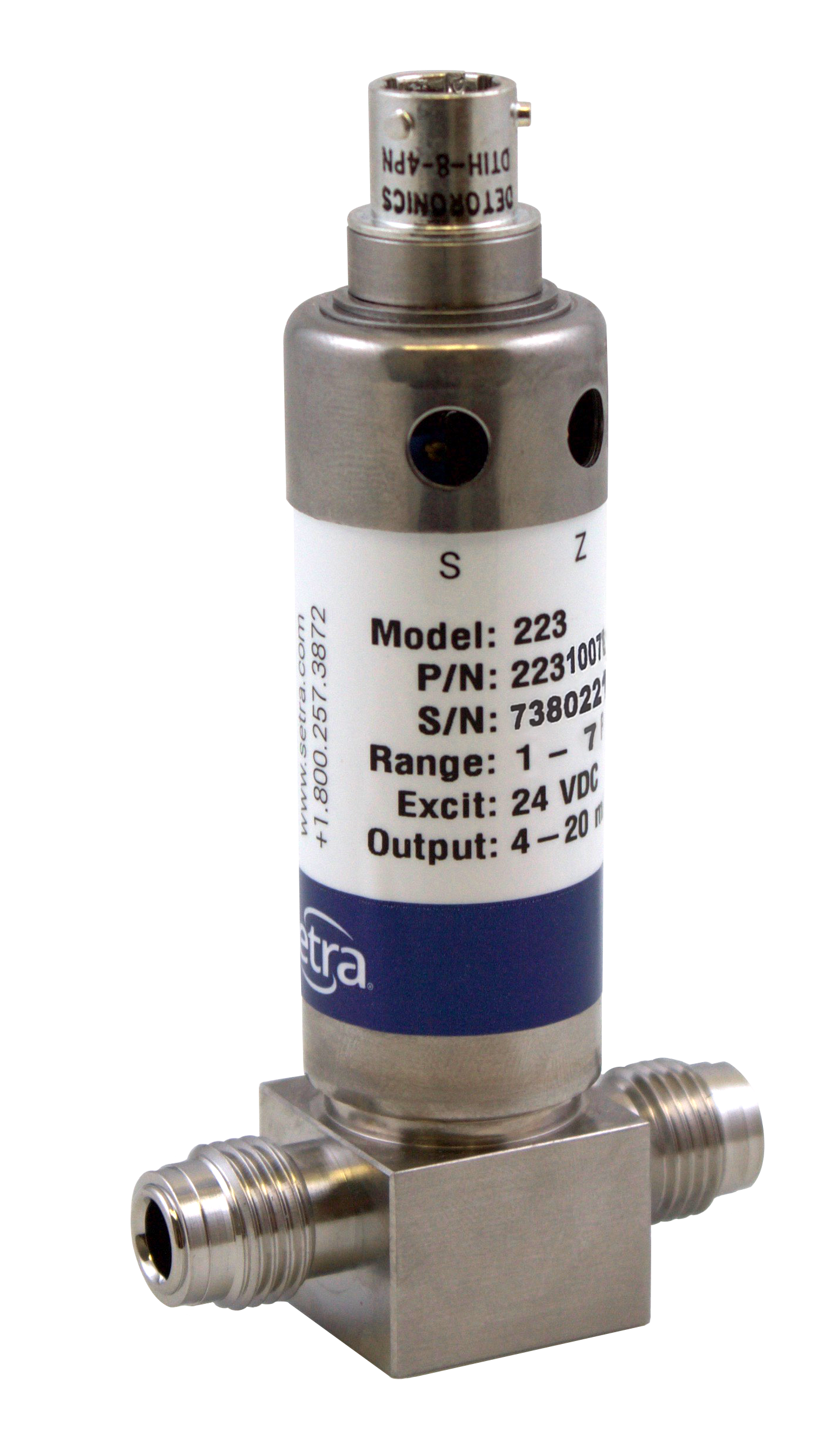 Model 223 | Ultra High Purity Flow Through Pressure Transducer
