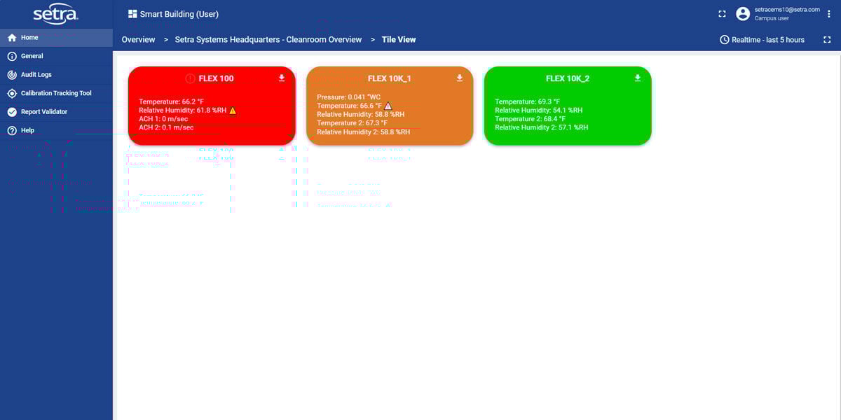 Setra CEMS™ Connect - Efficient Environmental & Temperature Monitoring